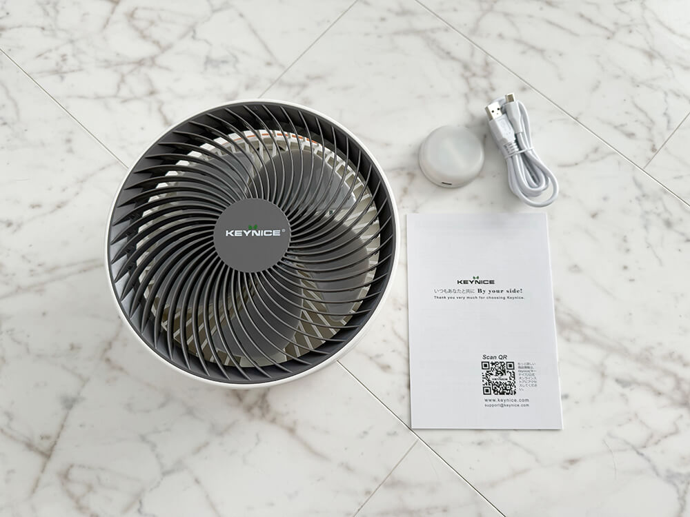 Keynice「KN-Q8Pro」レビュー。コードレスで折り畳みの扇風機は家の中や外、どこでも使えて便利でした | Aya blog-猫と料理と植物と
